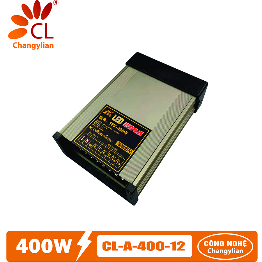 Nguồn Led 12V/34A Nhôm Chống Nước - Clpower - CLPower - Đại lý nguồn ...